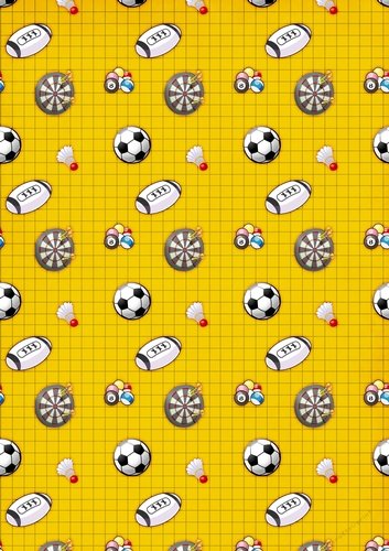Sports Paper Yellow - CUP935617_437 | Craftsuprint