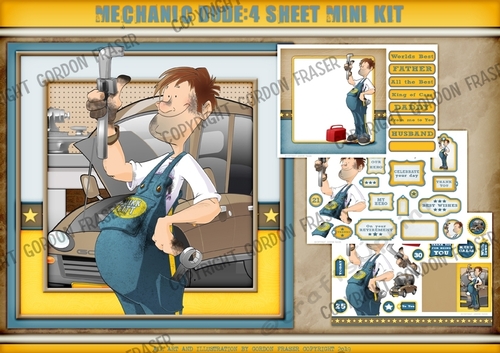 Mechanic Dude 4 Sheet Mini Kit - CUP946589_437 | Craftsuprint