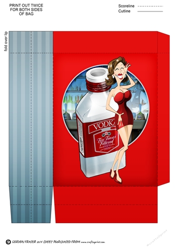 Vodka Dudess Mini Gift Bag - CUP966510_437 | Craftsuprint
