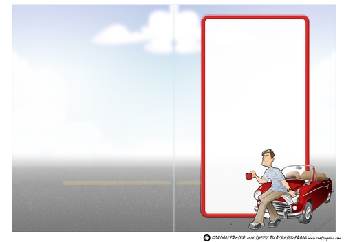 Best Dad Red Car Insert - CUP970006_437 | Craftsuprint