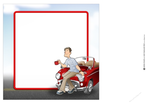 Best Dad Red Car 8x8 Insert - CUP970510_437 | Craftsuprint
