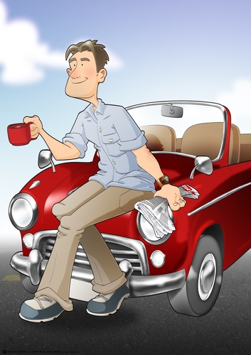 Best Dad Red Car A4 - CUP970924_437 | Craftsuprint