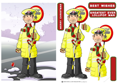 Christmas Lollipop Man Dude - CUP989811_437 | Craftsuprint