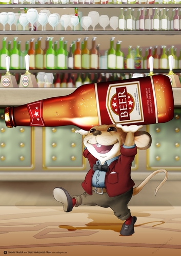 Mr Beer Mouse A4 - CUP989816_437 | Craftsuprint