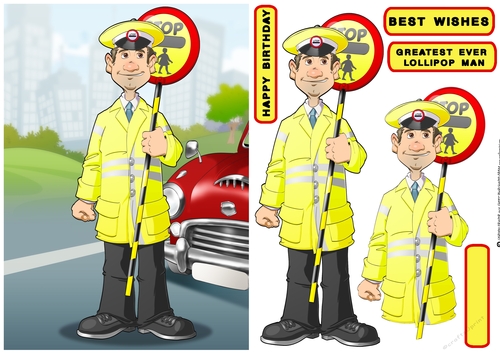 Lollipop Man Dude - CUP993774_437 | Craftsuprint