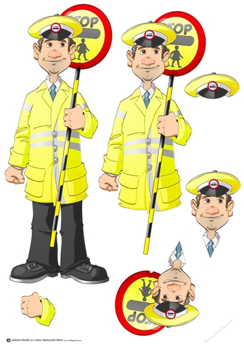 Lollipop Man Dude Decoupage Sheet - CUP994958_437 | Craftsuprint