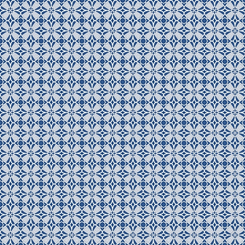 12 x 12 blue and white Floral Repeat Pattern Single Sheet for ...