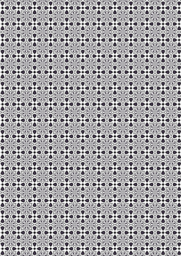 Geometric Black and Purple Repeat Design A4 Patterned Backing Paper ...