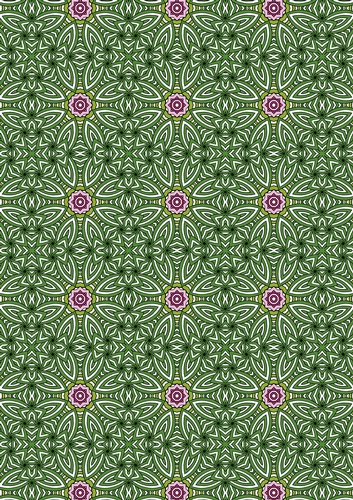 Green Leaf 03 A4 Sized Green and Pink Patterned Backing Paper for ...