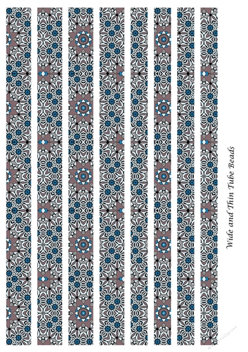 Tube Shaped Paper Bead Template Design #30 - CUP907673_91416 | Craftsuprint