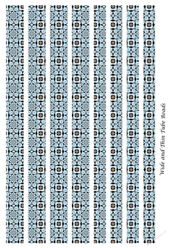 Tube Shaped Paper Bead Template Design #34 - CUP907916_91416 | Craftsuprint