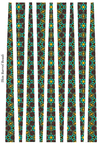 Small Oval Shaped Paper Bead Template Design #37 - CUP908066_91416 ...