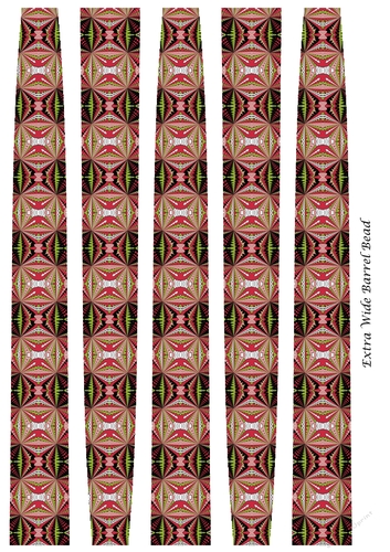 Extra Wide Oval Shaped Paper Bead Template Design #45 - CUP909963_91416 ...