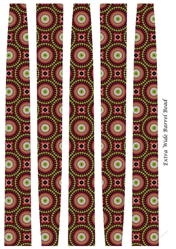 Extra Large Oval Shaped Paper Bead Template Design #46 - CUP910187 ...