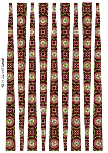 Small Oval Shaped Paper Bead Template Design #46 - CUP910191_91416 ...