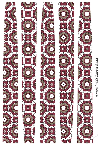 Extra Large Oval Shaped Paper Bead Template Design #52 - CUP911004 ...