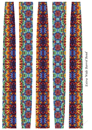 Extra Large Oval Shaped Paper Beads Template Design #83 - CUP914833 ...