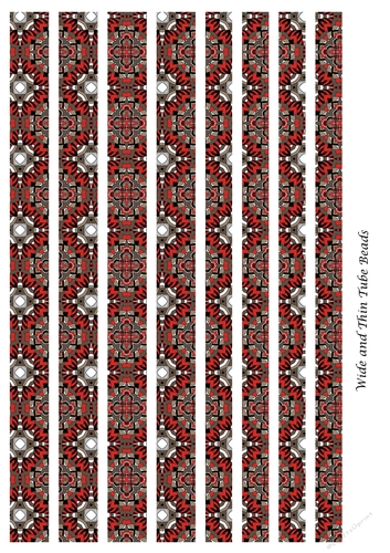 Mixed Tube Paper Beads Template Design #91 - CUP915487_91416 | Craftsuprint