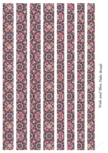 Mixed Tube Paper Beads Template Design #132 - CUP918298_91416 ...