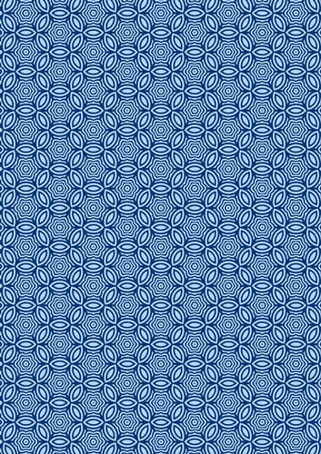 Blue Monochrome 13 A4 Sized Patterned Backing Paper for Card Making ...