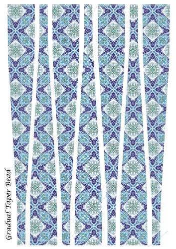 Large Gradual Taper Paper Beads Template Design #13 - CUP986555_91416 ...
