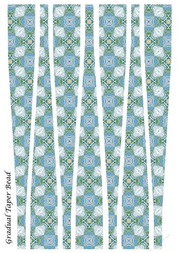 Gradual Taper Paper Beads Template Design #16 - CUP986569_91416 ...