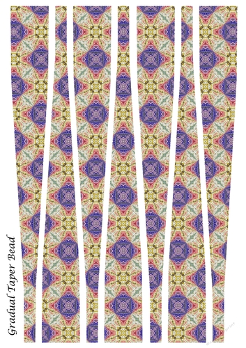 Large Gradual Taper Paper Beads Template Design #21 - CUP986682_91416 ...