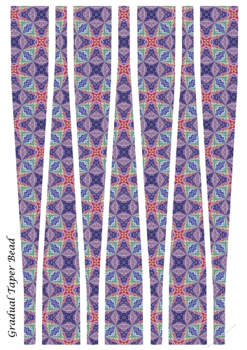 Large Gradual Taper Paper Beads Template Design #23 - CUP986693_91416 ...