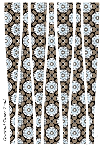 Large Gradual Taper Barrel Paper Beads Template Design #26 - CUP986802 ...