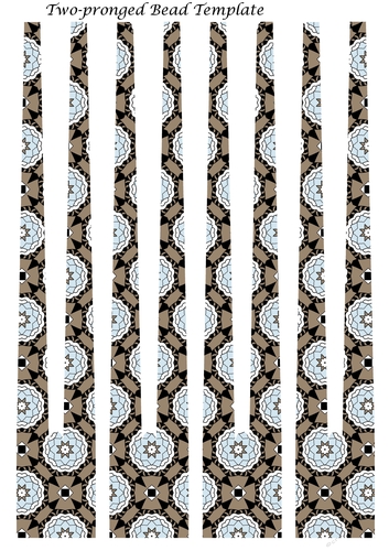 Double Barrel Paper Beads Template Design #26 - CUP986806_91416 ...