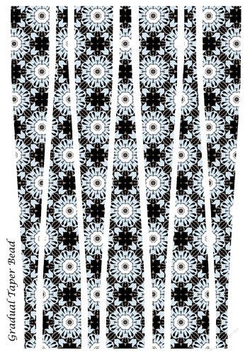 Large Gradual Taper Barrel Paper Beads Template Design #27 - CUP986812 ...