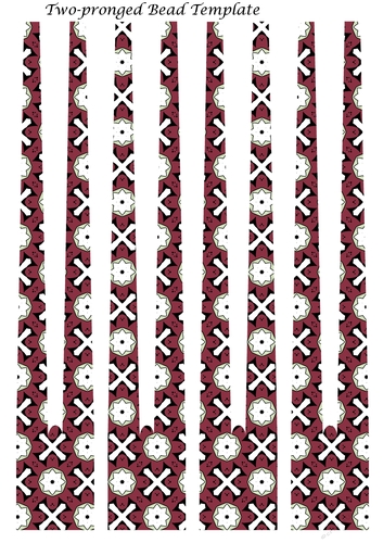 Double Barrel Paper Beads Template Design #61 - CUP989182_91416 ...