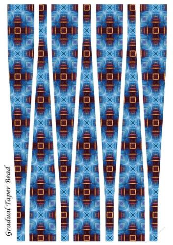 Large Gradual Taper Barrel Paper Beads Template Design #72 - CUP989382 ...