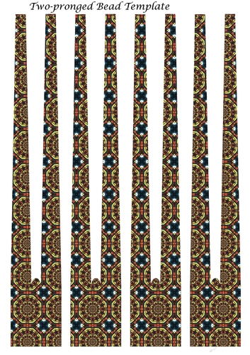 Double Barrel Paper Beads Template Design #80 - CUP989598_91416 ...