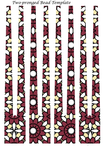 Double Barrel Paper Beads Template Design #102 - CUP992059_91416 ...