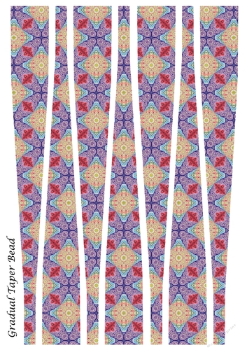Large Gradual Taper Barrel Paper Beads Template Design #123 - CUP992841 ...