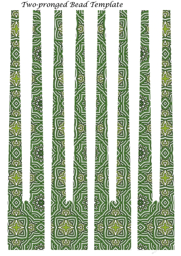 Double Barrel Paper Beads Template Design #127 - CUP993207_91416 ...