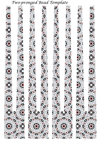 Double Barrel Paper Beads Template Design #141 - CUP993783_91416 ...