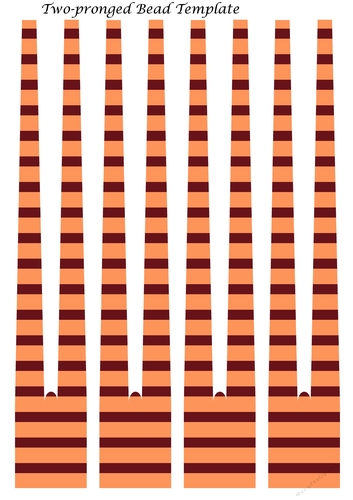 Double Barrel Paper Beads Template Design #144 - CUP993786_91416 ...