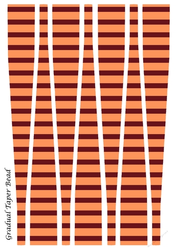 Large Gradual Taper Barrel Paper Beads Template Design #144 - CUP993796 ...