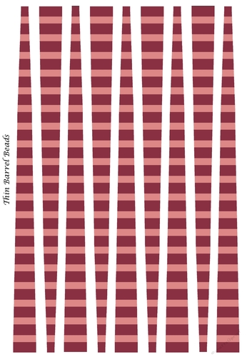 Small Barrel Paper Beads Template Design #145 - CUP994719_91416 ...
