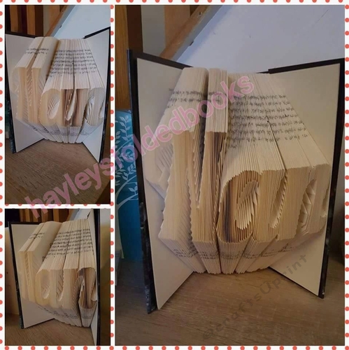 Nan in lobster font Book Folding Pattern - CUP728794_2757 | Craftsuprint