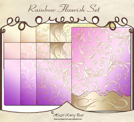 Rainbow Flourish Set - CUP163457_523 | Craftsuprint