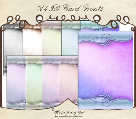 A4 3D Card Fronts - CUP216374_523 | Craftsuprint