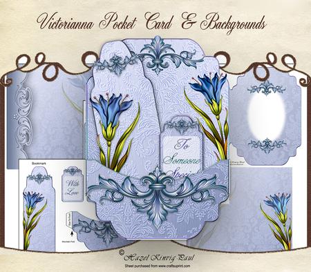 Victorianna Pocket Card & Backgrounds - CUP233665_523 | Craftsuprint