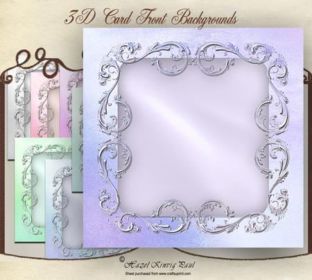 3D Card Front Backgrounds - CUP246871_523 | Craftsuprint