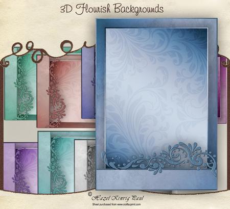 3D Flourish Backgrounds - CUP286078_523 | Craftsuprint