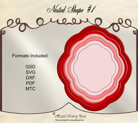 Nested Shape #1 - CUP702531_523 | Craftsuprint