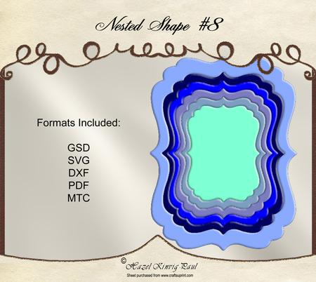 Nested Shape #8 - CUP702589_523 | Craftsuprint