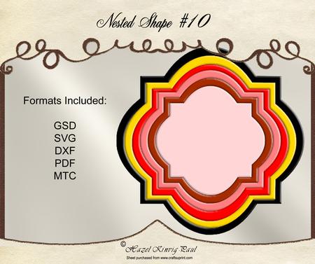 Nested Shape #10 - CUP702633_523 | Craftsuprint